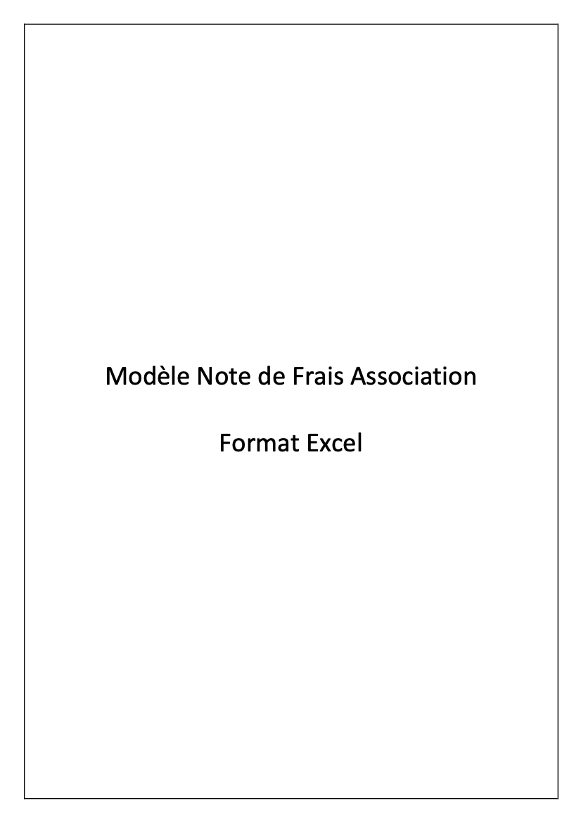 Modèle de Note de frais association a Télécharger - Gratuit